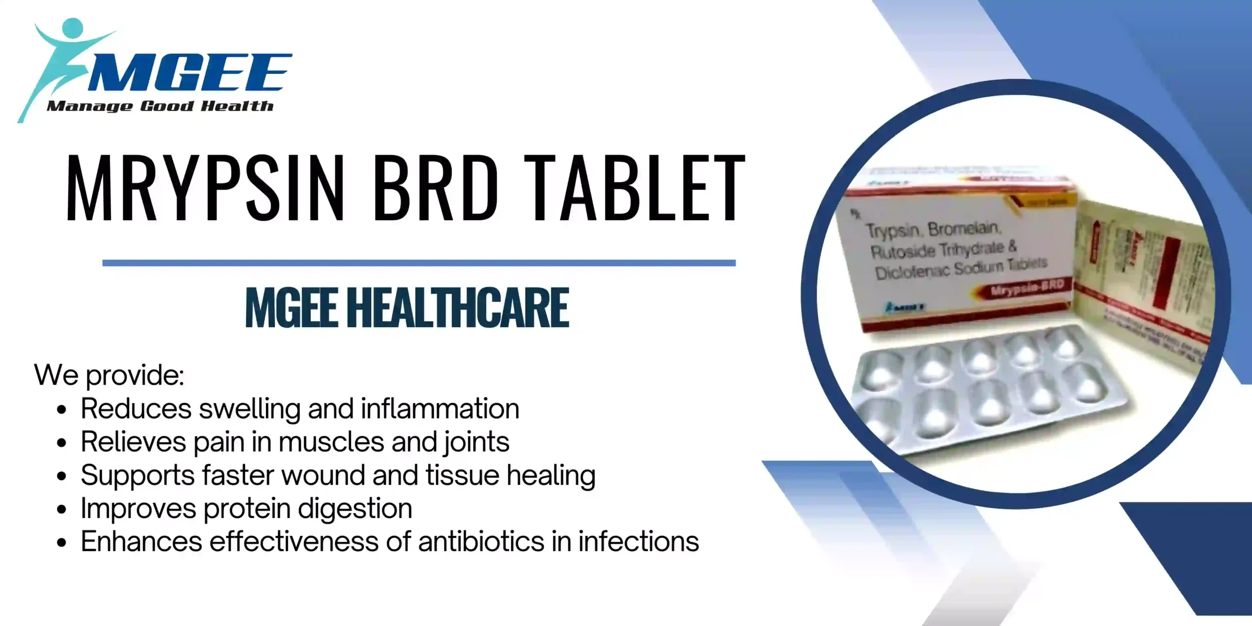 MRYPSIN BRD Tablet: Uses, Benefits - MGEE Healthcare